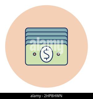 Loan money icon outline vector. Earn money. Online making money Stock ...