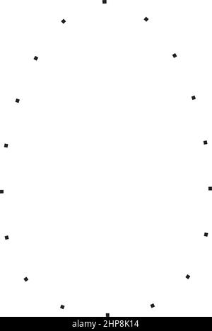 Dotted oval shape for tracing lines for preschool and kindergarten ...