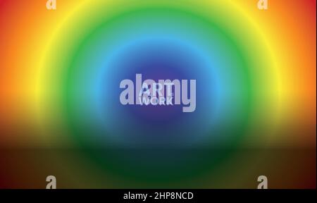 Trendy abstract rainbow blurred background. Smooth watercolor vector ...