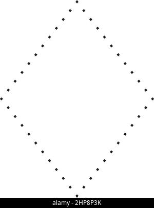 Rhombus symbol dotted shape vector icon for creative graphic design ui ...