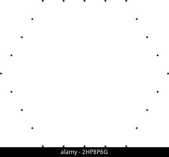 Dotted hexagon shape for tracing lines for preschool and kindergarten ...
