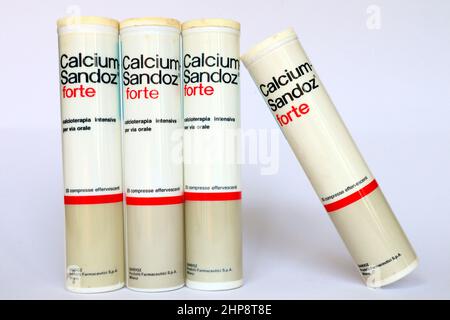 Vintage 1984 CALCIUM-SANDOZ effervescent tablets medicine for the ...
