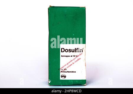 Vintage 1961 DOSULFIN Syrup GEIGY sulphamide medicine for the treatment ...