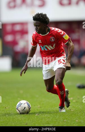 Tyreece Campbell of Charlton Athletic during the Charlton Athletic v ...