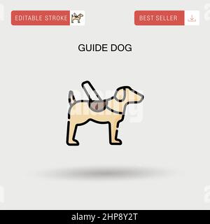 Guide Dog Vector Illustration Stock Vector Image & Art - Alamy