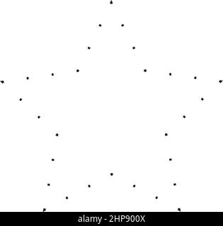 Star shape dotted icon vector symbol for creative graphic design ui ...