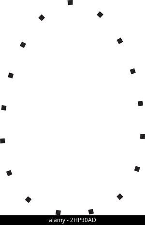 Dotted oval shape for tracing lines for preschool and kindergarten ...