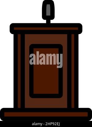witness icon vector outline illustration Stock Vector Image & Art - Alamy