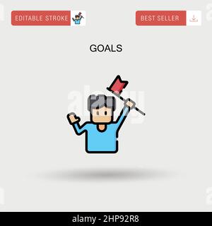 The List of Goals Icon Stock Vector Image & Art - Alamy