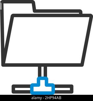 Folder icon. Outline folder vector icon color flat isolated Stock Vector Image & Art - Alamy