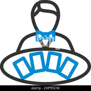 Croupier Simple vector icon Stock Vector Image & Art - Alamy