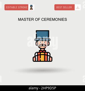 Master of ceremony, man with microphone at party Stock Vector Image ...