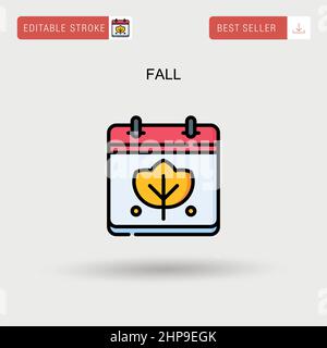 Leaf Concept Icon. Leaf Fall Background. Autumn Symbol, Icon and Badge ...