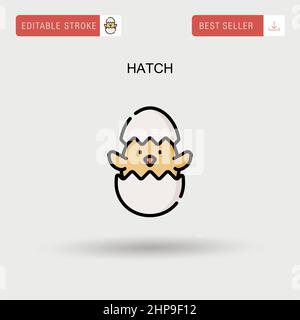 Hatch Simple vector icon. Illustration symbol design template for web ...