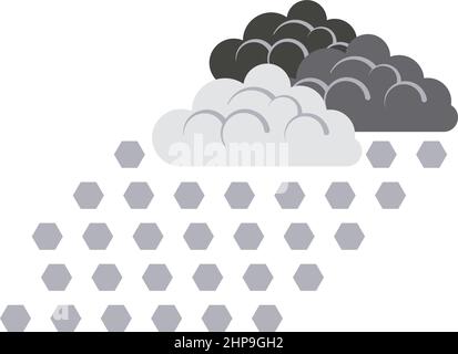 hail disaster icon color illustration Stock Vector Image & Art - Alamy