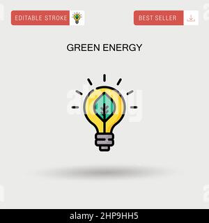 Green energy Simple vector icon Stock Vector Image & Art - Alamy