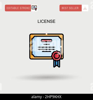 Driving license woman. Vector illustration Stock Vector Image & Art - Alamy