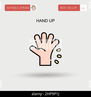 hand up design of People arm finger person learn communication ...