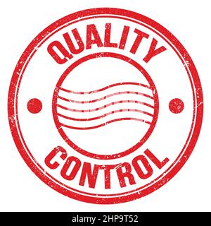 QUALITY CONTROL, words written on black rectangle stamp sign Stock ...