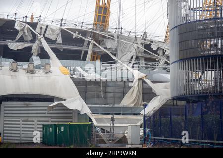 LONDON, FEBRUARY 19 2022, London’s O2 arena remains closed after the ...