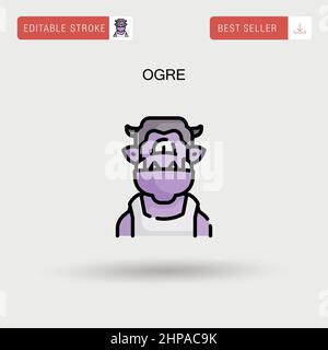 Vector illustration of Cartoon Ogre Stock Vector Image & Art - Alamy
