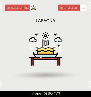Food and restaurant lasagna icon Stock Vector Image & Art - Alamy