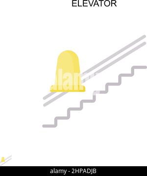 Elevator Simple vector icon. Illustration symbol design template for ...