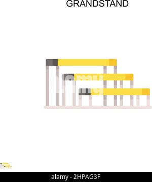Grandstand Simple vector icon. Illustration symbol design template for ...