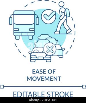 Ease of movement concept icon Stock Vector Image & Art - Alamy
