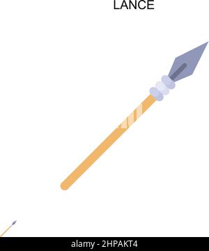 Lance Simple vector icon. Illustration symbol design template for web ...