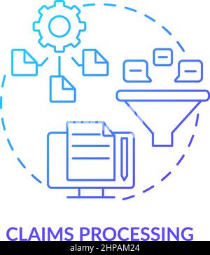 Claims processing concept icon Stock Vector Image & Art - Alamy