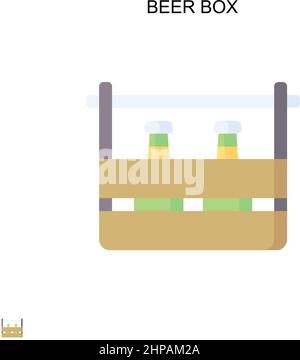 Beer can box packaging design template selflock die cut - vector Stock ...