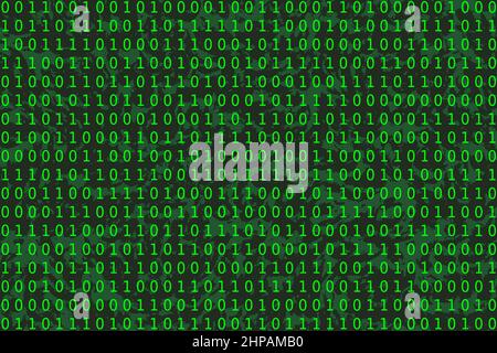 Program datum background. Green programming binary coding. Matrix vector illustration Stock ...