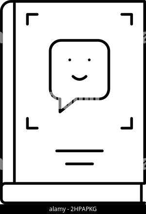 humor genre line icon vector illustration Stock Vector Image & Art - Alamy