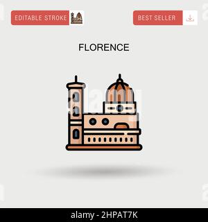 Cityscape skyline panorama of FLORENCE (FIRENZE), ITALY Stock Vector ...