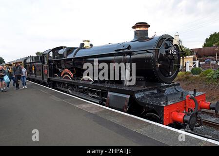 Steam trains and the ex-GWR Engine Shed at Shrewsbury Railway Station ...
