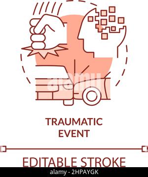 Traumatic event concept icon Stock Vector Image & Art - Alamy