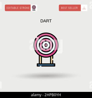 simple dart board - vector illustration Stock Vector Image & Art - Alamy