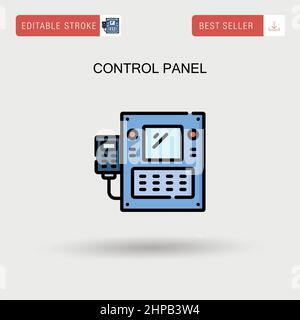 Control panel Simple vector icon. Illustration symbol design template ...