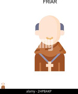 Friar Simple vector icon Stock Vector Image & Art - Alamy
