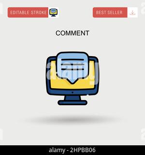 Comment-2 Simple vector icon Stock Vector Image & Art - Alamy