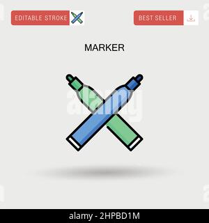 Black marker banner frame vector set Stock Vector Image & Art - Alamy