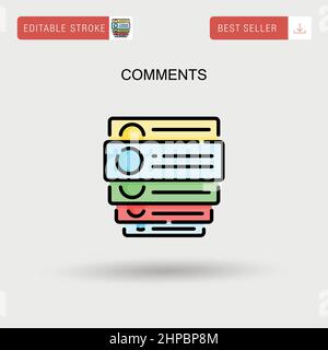 comments vector icon modern simple vector illustration Stock Vector ...