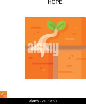 Hope Simple vector icon Stock Vector Image & Art - Alamy