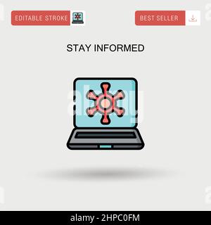 Stay informed concept icon Stock Vector Image & Art - Alamy