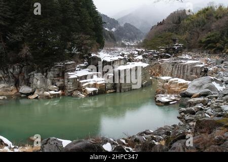 nagano, japan, 2022/19/02 , Nezame no toko, meaning "Bed of Awakening ...