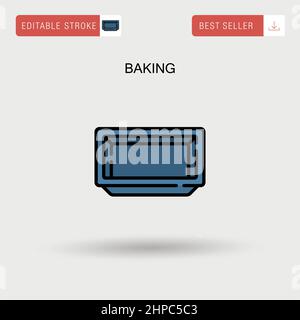 Grocery flat bread icon Stock Vector Image & Art - Alamy