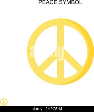 Peace symbol Simple vector icon Stock Vector Image & Art - Alamy