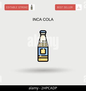 Inca cola Simple vector icon. Illustration symbol design template for ...