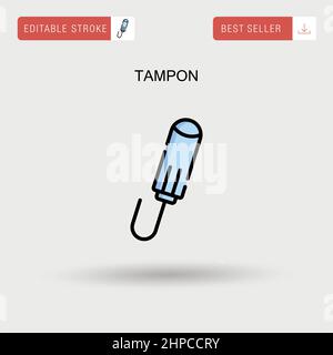 Women sanitary pads and tampons set drawing on grey background Stock ...